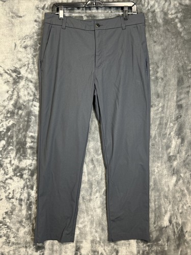 Vrst Pants Mens 34x30 Gray slim Athletic Performance Chino Sporty outdoor Hiking | eBay