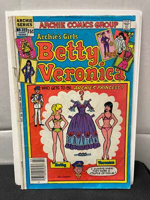 Archie comics ARCHIES GIRLS BETTY & VERONICA #322 (1983, CANADIAN PRICE ...