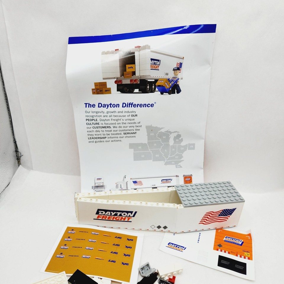 GREAT DANE TRUCK TRAILER Building Blocks Set First Gear Incomplete ...