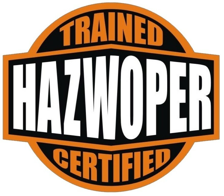 TRAINED CERTIFIED HAZWOPER TRAINED STICKER HARDHAT STICKER TOOLBOX ...