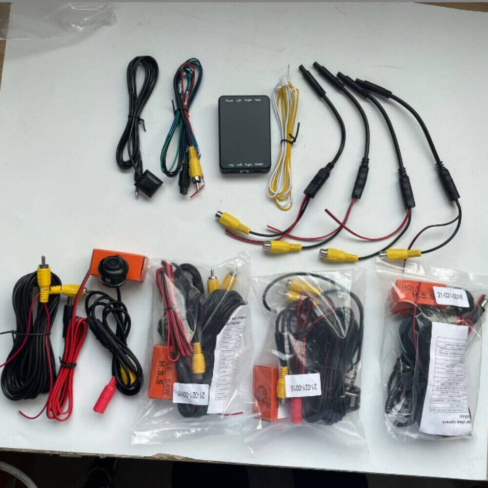 360 Degree 4 Way Camera Control Box System Car Parking Panoramic View ...