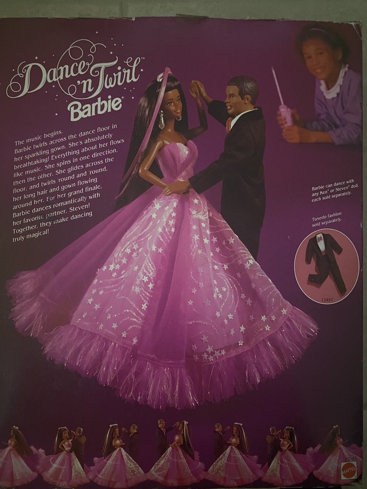 New Vtg Barbie Christie Dance N & Twirl African American Doll 1994 ...