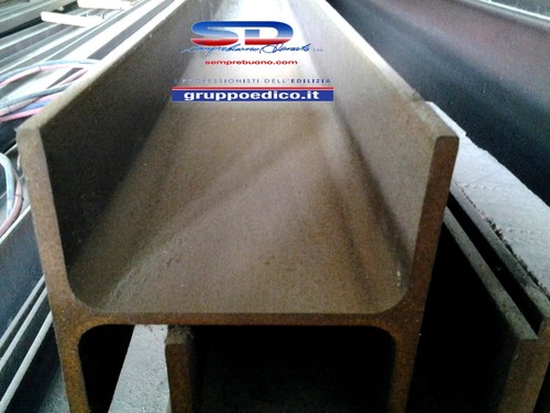 TRAVI TRAVE IN FERRO PIATTABANDA PUTRELLA HEA 140 AD ALI LARGHE ...