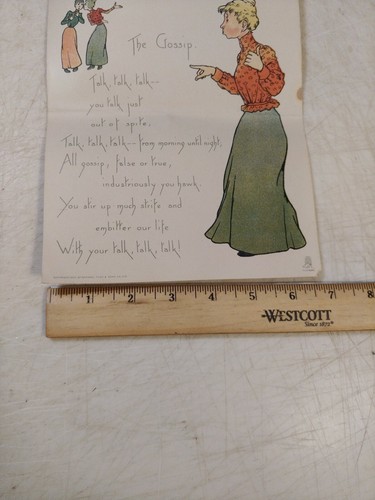 PENNY DREADFUL VALENTINE RAPHAEL TUCK & SONS 1902 THE GOSSIP | eBay