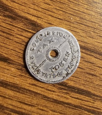 1935 State of Washington 10 Cents or Less - Sales Tax Token! -c3460xtx ...