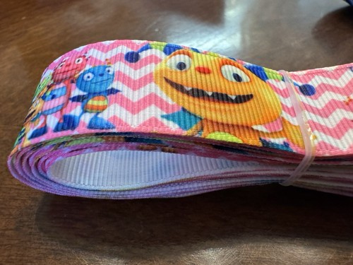 5 YARDS Henry Hugglemonster Roarsville Ribbon Cheer Bow Lanyard Crafts ...