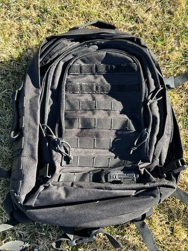 Highland Tactical Backpack Black Gear Bag Tech Utility EDC Military ...