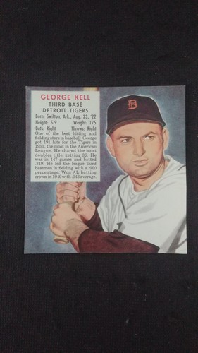 1952 Red Man's REPRINT Baseball card # 13 George Kell (VG to EX ) | eBay