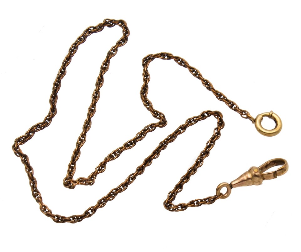 Victorian Gold Filled Antique Pocket Watch Rope Link Chain 13 Inches | eBay