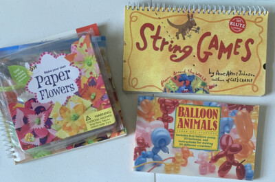 Three Book Set: String Games, Balloon Animals, and Make Your Own Paper ...
