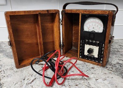 Vintage Radio City Products Multimeter ︎ Model 449A in Oak Box with ...