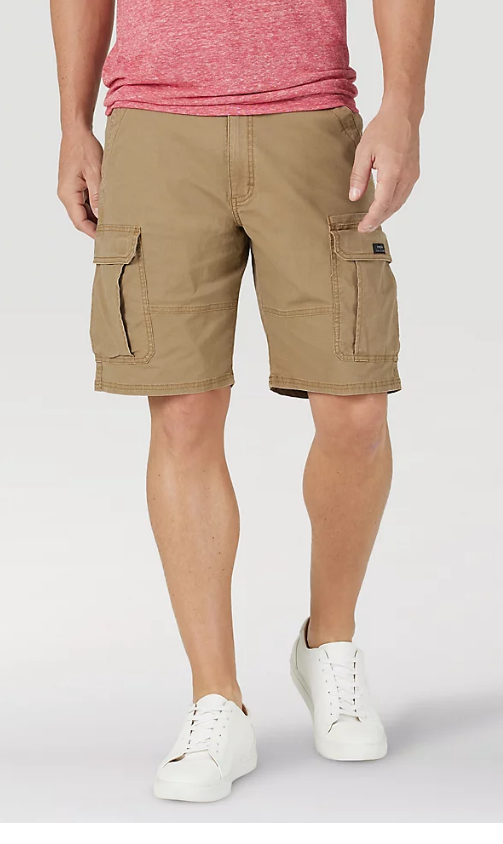 Wrangler Men's Classic Relaxed Fit Cargo Short Six Pocket Size 30/46 ...