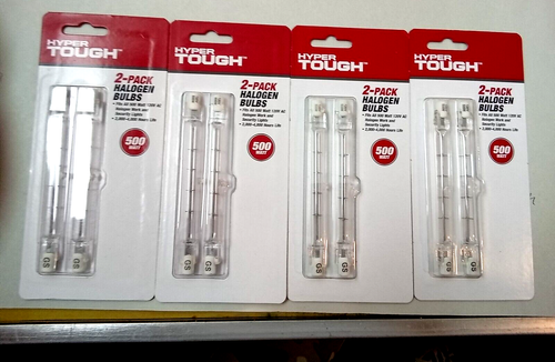 Hyper Tough Halo Bulbs 500 Watt 4 x 2 Packs 8 Bulbs D/S | eBay