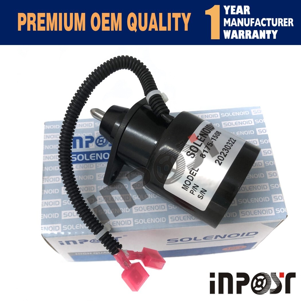 24V Diesel Engine Solenoid Actuator 8175-1508 For Yanmar 0200-12 ...