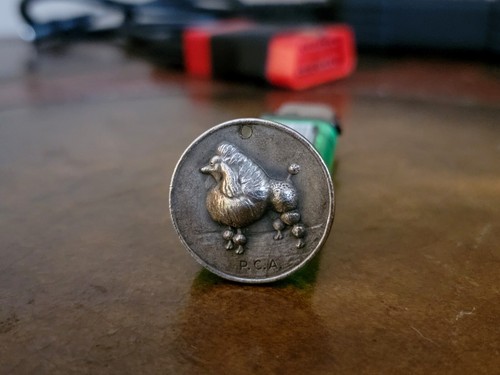Vintage Sterling Poodle Club Of America P.C.A Medallion Coin Medallic ...