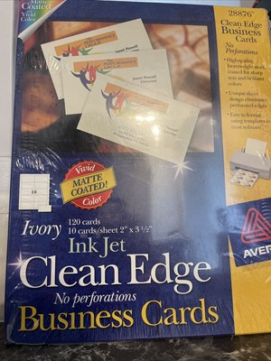 avery clean edge business cards | eBay
