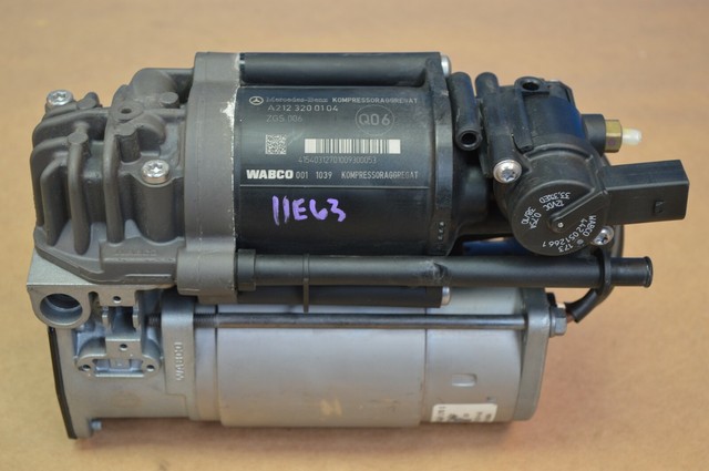 2010 Mercedes-Benz E550 Air Suspension Compressor With Valve 2123200104 ...