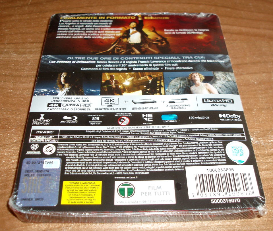 Constantine (Constantine) (4K UHD + Blu-Ray) New Sealed Steelbook Fantastic | eBay