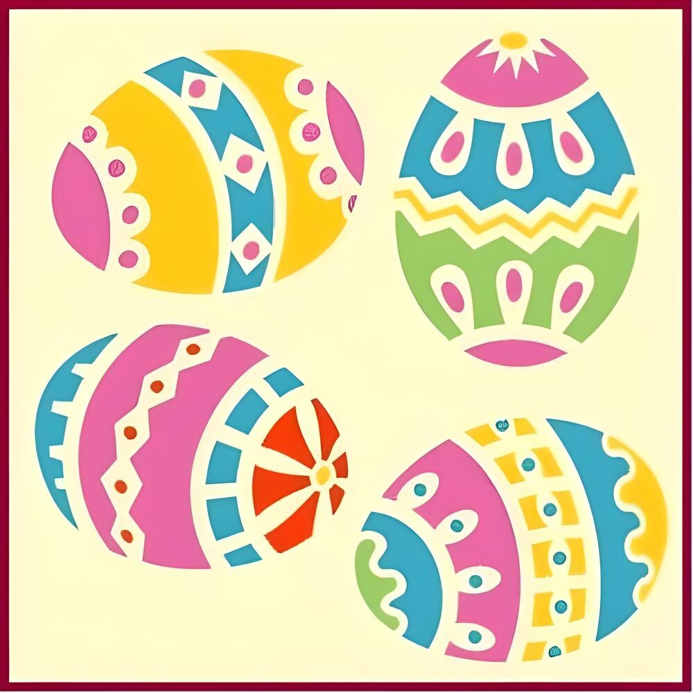 EASTER EGG 1 STENCIL - HOLIDAY STENCILS - The Artful Stencil | eBay