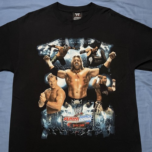 2007 WWE Large T-Shirt Undertaker Mysterio HBK Matt Jeff Hardy ...