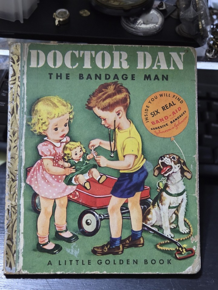 Vintage Little Golden Book Doctor Dan The Bandage Man 1950 Edition | eBay