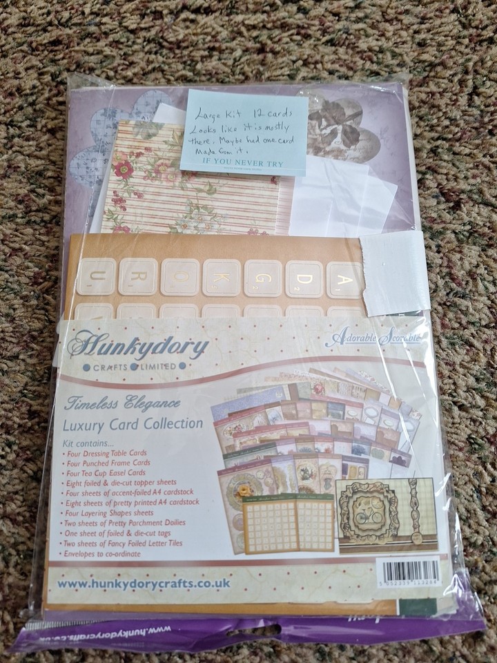 Hunkydory Luxury Card Collection Timeless Elegance Card Kit | eBay