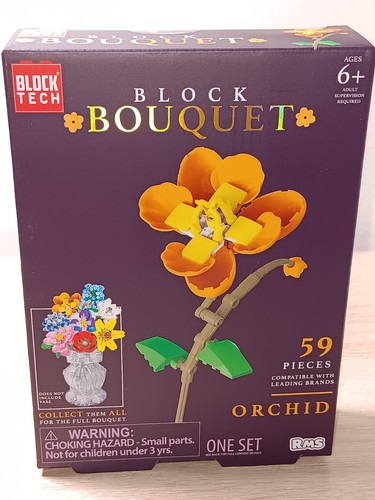 *FREE SHIP* ORCHID Block Bouquet Botanical Block Tech Brick Set | eBay