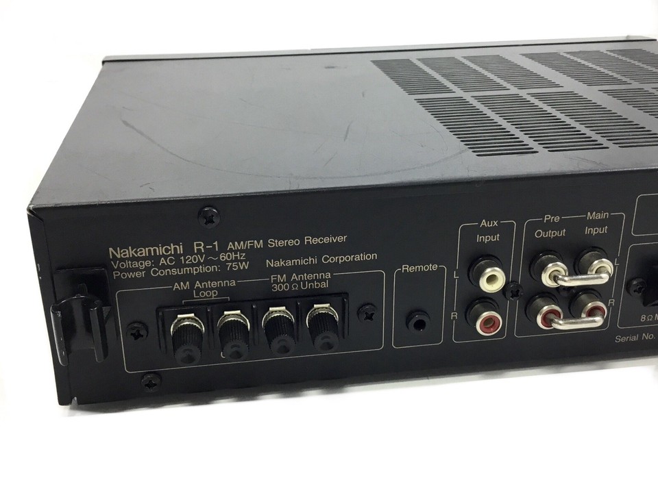 Nakamichi R-1 AM/FM Stereo Receiver Mini System Compact W/ Speakers ...