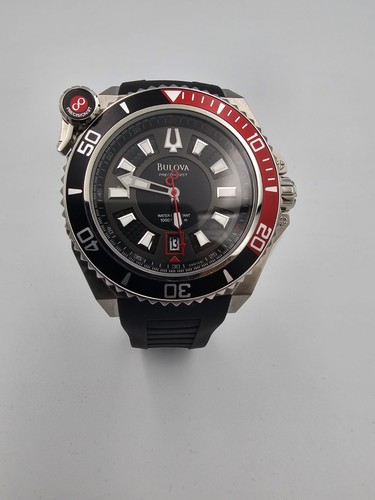 BULOVA PRECISIONIST CATAMOUNT 98B166 MEN'S DIVE QUARTZ WATCH, BLACK ...