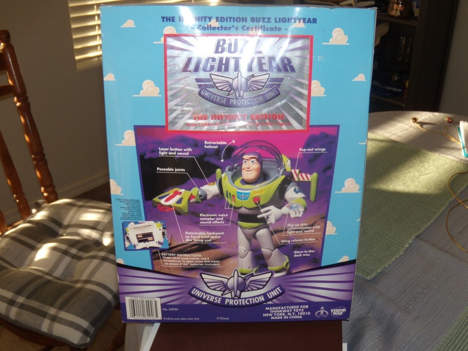 Buzz Lightyear Action Infinity Edition, Think Way Toys. NRFB. W/Space ...