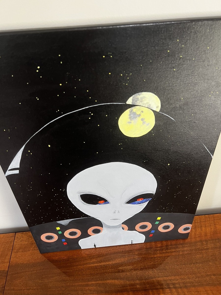 Alien Canvas Painting Easy Amazon.com: Alien Head Printed Painting
