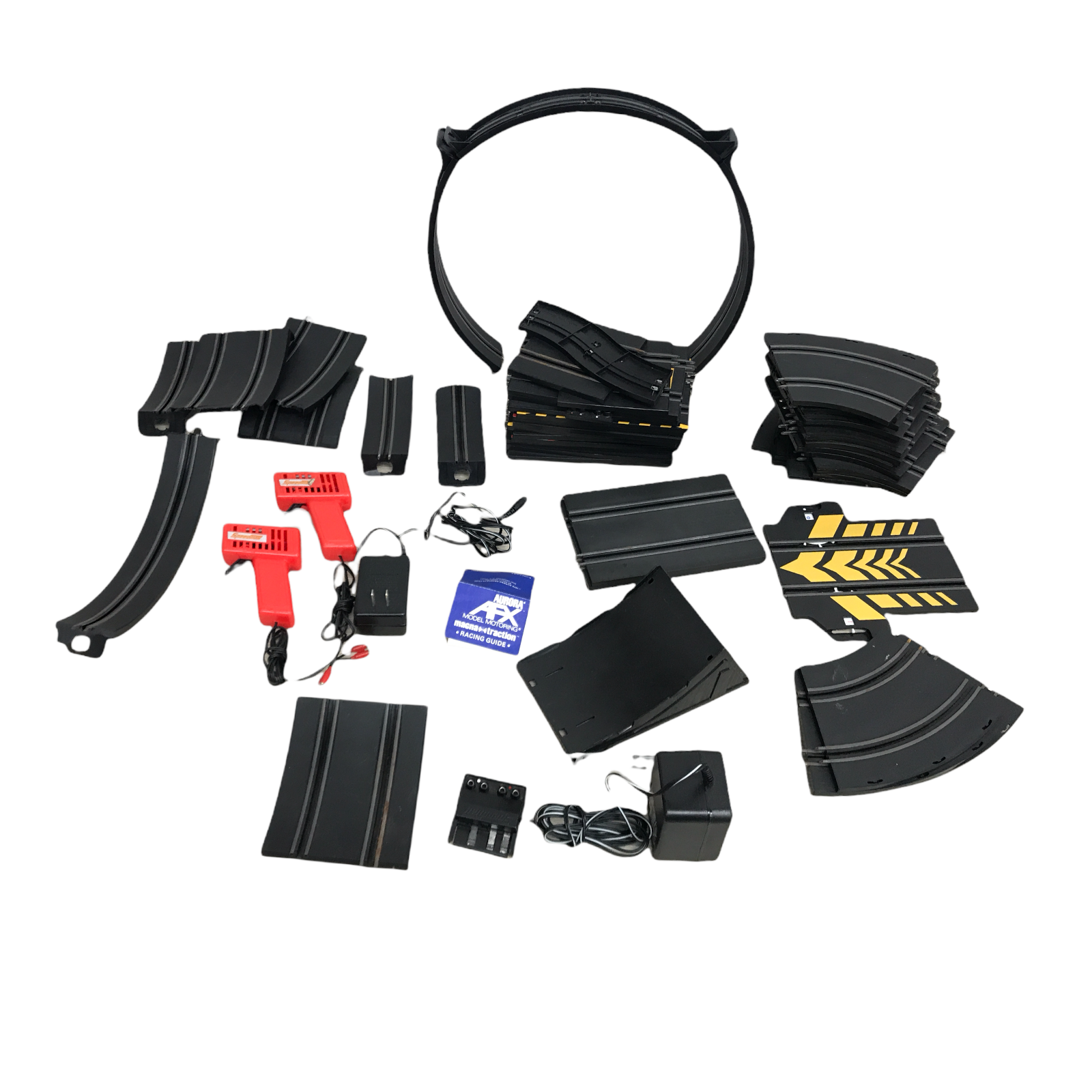 Aurora AFX Slot Race Track Lot 2x Controllers,Track Loop | eBay