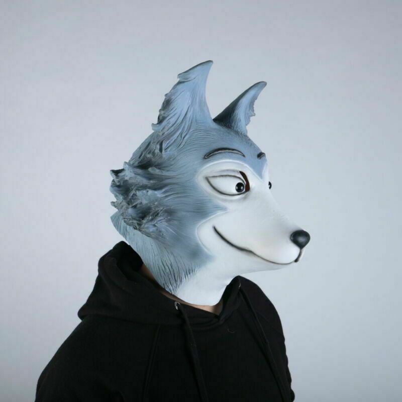 Anime BEASTARS Legoshi The Wolf Face Mask Cosplay Animal Wolf ...