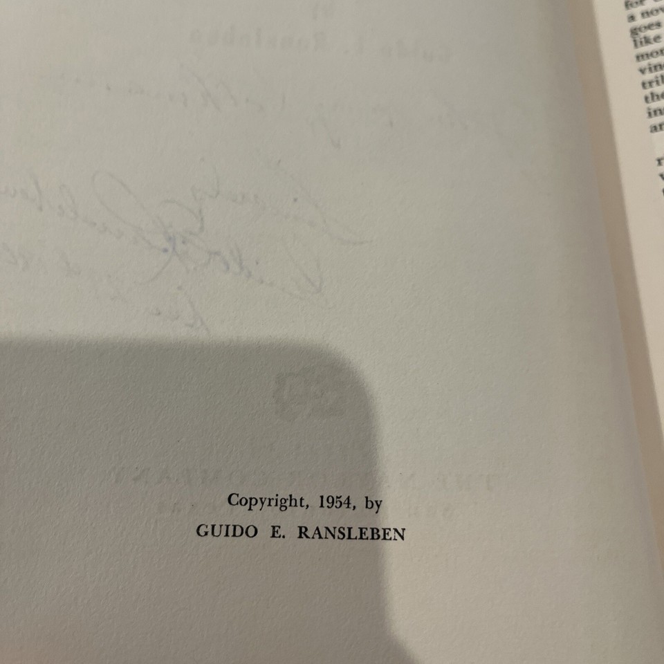 A hundred year of comfort in texas by ransleben 1954 signed | eBay