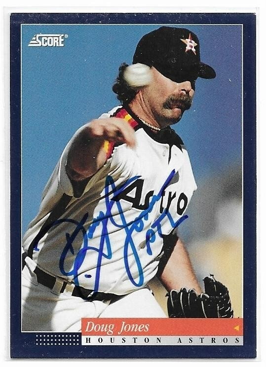 DOUG JONES Autographed Signed 1994 Score Baseball card #544 Houston ...