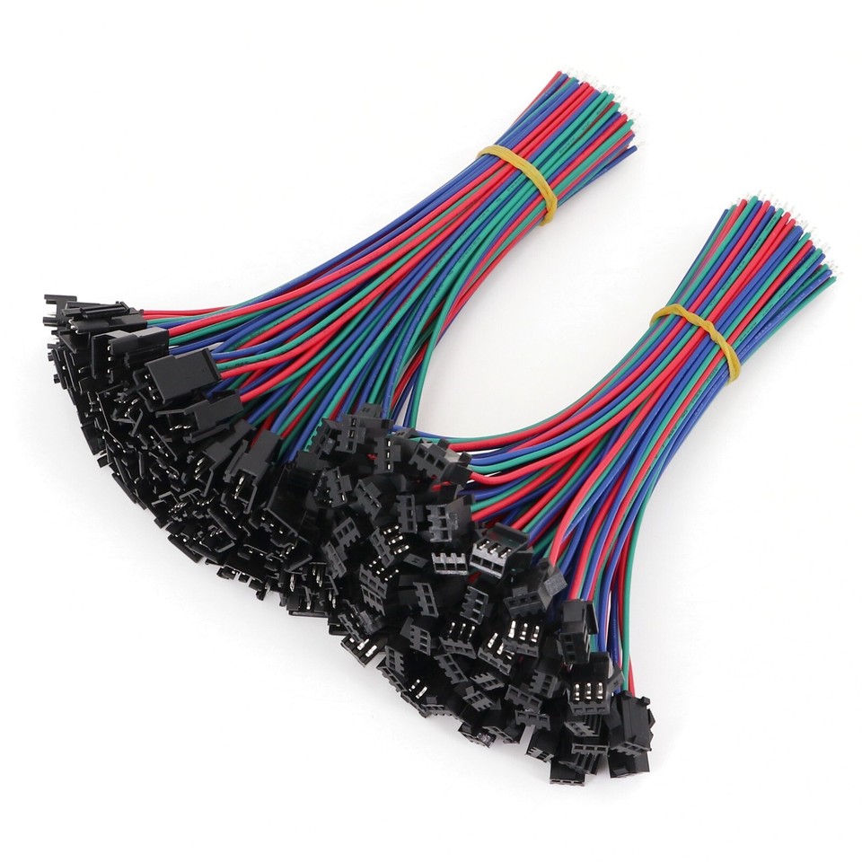 50Pairs SM 3-Pin Pitch 2.54mm Male and Female 15cm Electronic Wire ...
