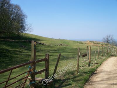 Photo 12x8 Two ways to go Buckland/SP0836 The track continues and ...