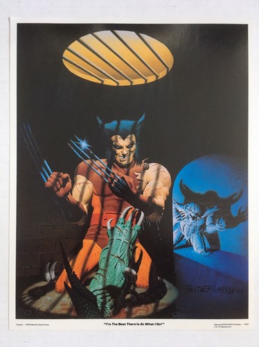 Wolverine Fastner Larson 1983 Poster Im The Best Marvel Portfolio Print ...