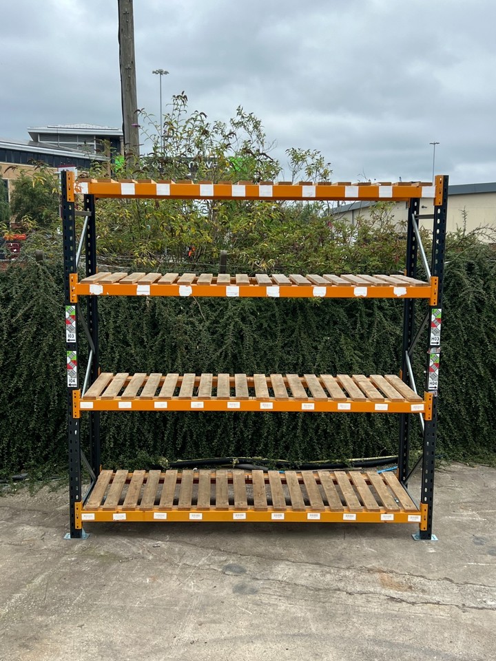 STARTER BAY Link 51 Pallet Racking Shelving Bays Timber Decks 4 Levels ...