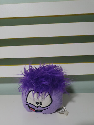 CLUB PENGUIN PLUSH TOY PURPLE PUFFLE KIDS TOY! BEANS IN BUM 12CM DISNEY ...