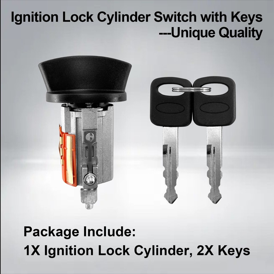 924-724 Ignition Switch Lock Cylinder w/ Keys Fits Ford F150 F250 F350 ...