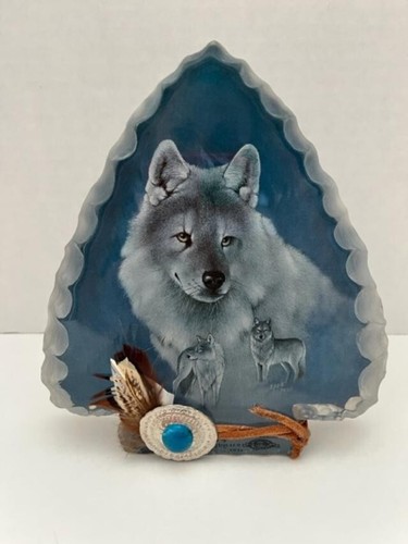 Bradford Exchange first issue Crystal Spirits Silver Sentinels Wolf | eBay