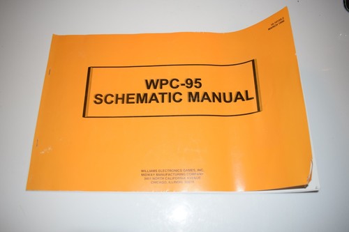 WILLIAMS ELECTRONICS GAMES, INC. WPC-95 SCHEMATIC MANUAL 16-10159.2 ...