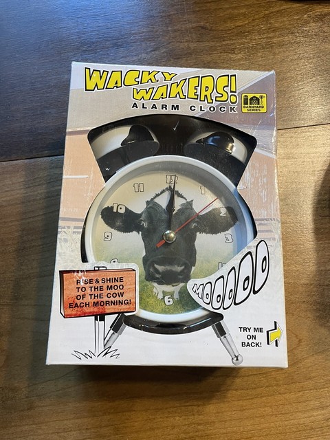Mark Feldstein & Associates JV01C Wacky Wakers Cow Alarm Clock for sale ...