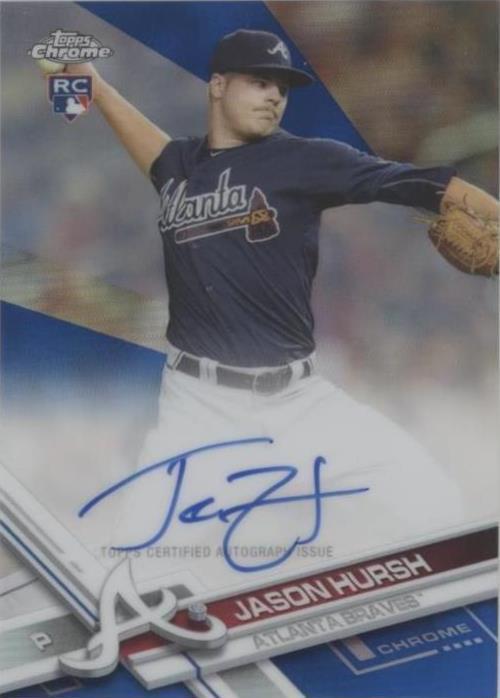 2017 Topps Chrome - Rookie Autographs Jason Hursh #RA-JHU Blue ...