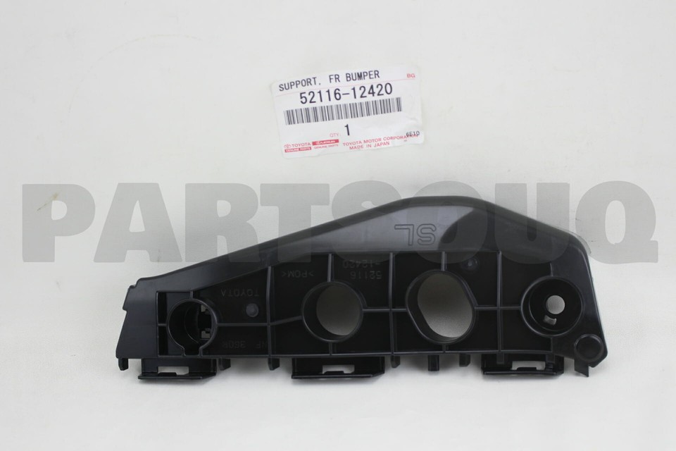5211612420 Genuine Toyota SUPPORT, FRONT BUMPER SIDE, LH 52116-12420 | eBay