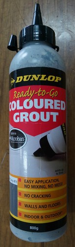 Dunlop Slate Grey Ready to Go Premixed Tile Grout 800g Mould Resistant ...