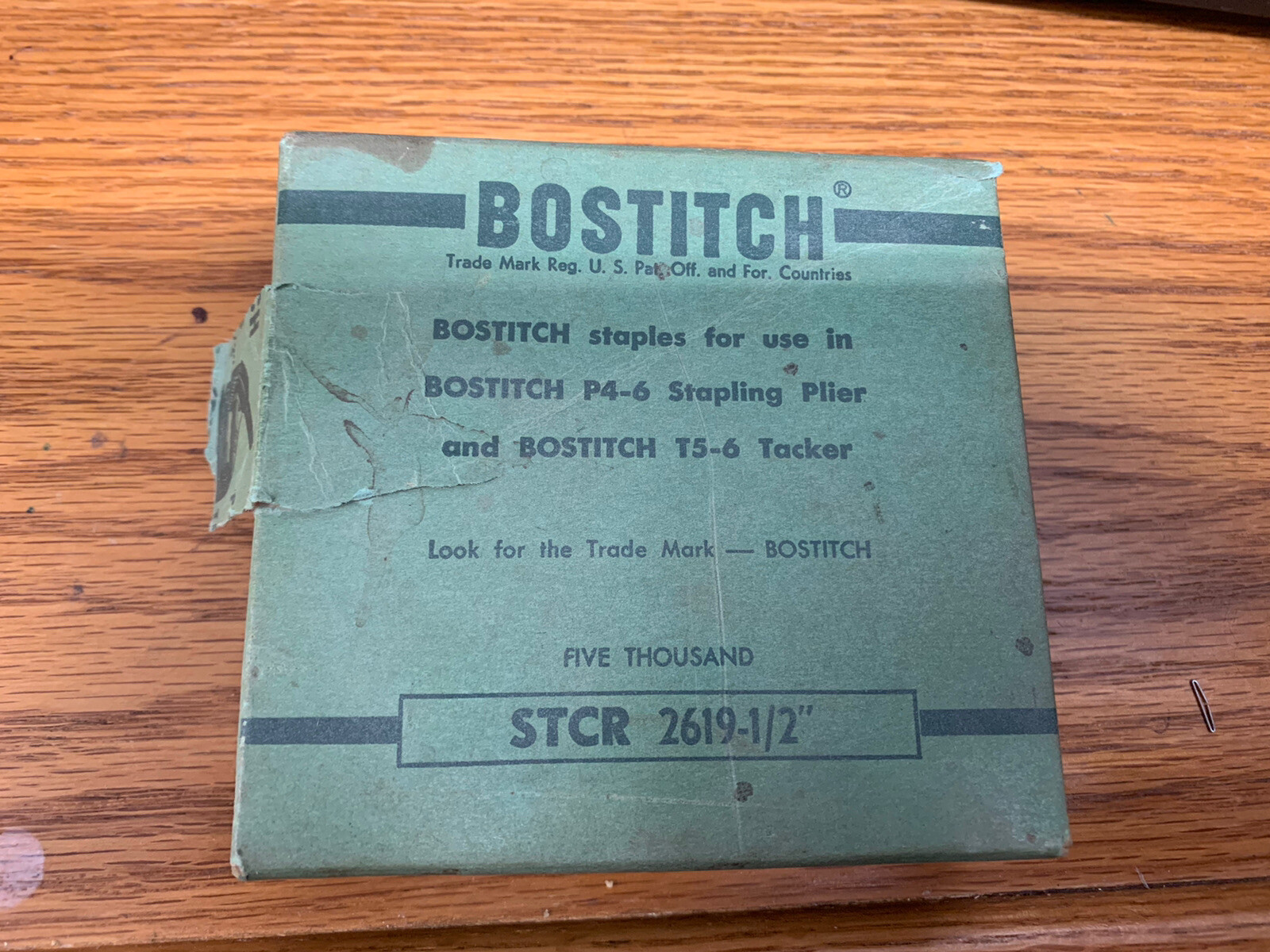 Bostitch 5 000 X 3 Boxes Galvanized Staples Stcr2619 1/2 for Use in P4 ...