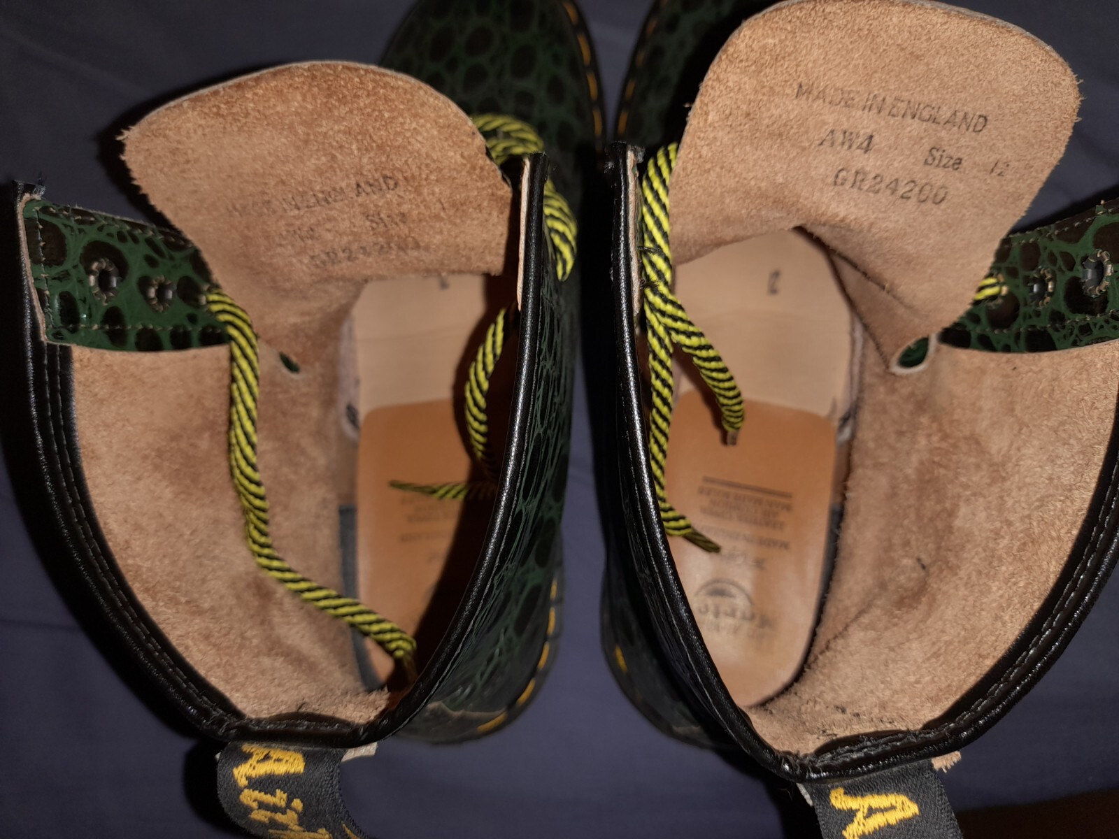 Vintage Doc Martens 1460 " Crocodile Print" - Gem