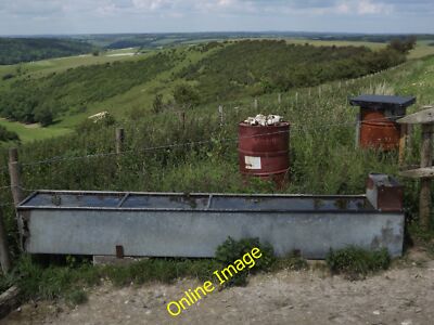 Photo 6x4 Water Trough, Small Down Coombe/SU6620 Essential for sheep ...